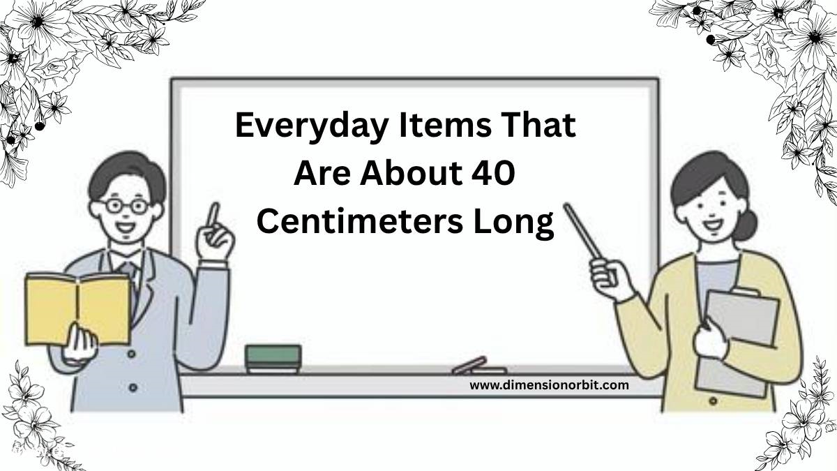 12 Everyday Items That Are Approximately 40 cM Long - Dimension Orbit
