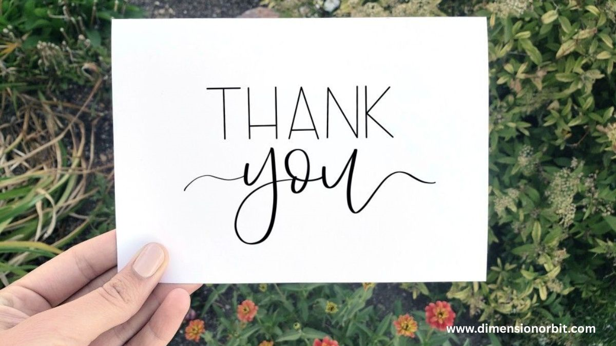 Thank You Card Size A Complete Guide - Dimension Orbit