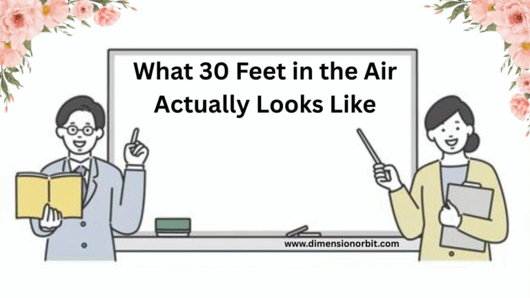how big is 30 feet? 14 Common Things - Dimension Orbit