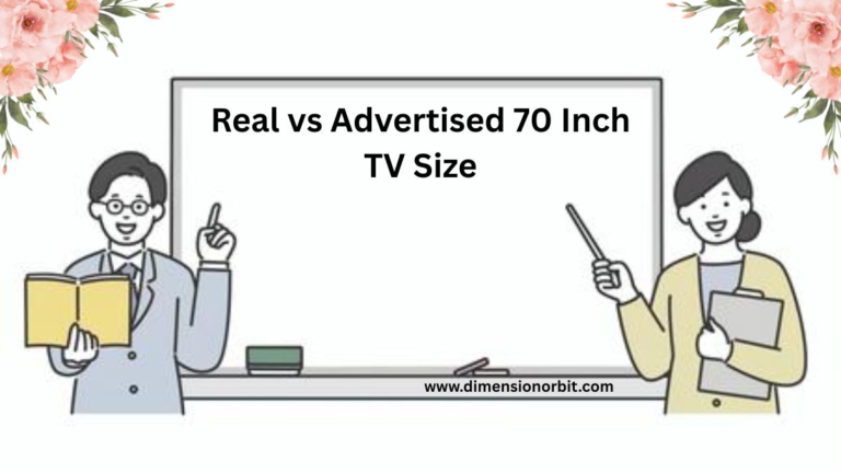 70 Inch TV Width Height - Dimension Orbit