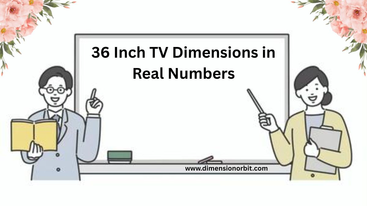36 Inch TV Dimensions and Real Measurements - Dimension Orbit